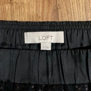 LOFT | Skirts | Hp Loft Black Sequin Mini Skirt | Poshmark